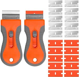 Amazon.com: 2 PCS Razor Blade Scraper, Glass Scraper Scraping Tool with ...