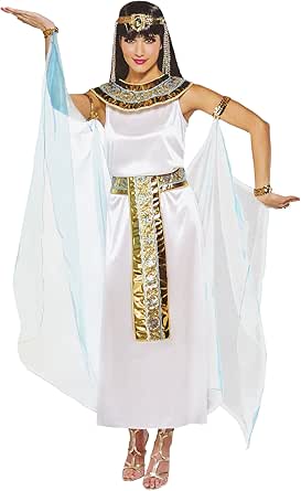 Amazon.com: Queen Cleopatra Costume - White Medium : Clothing, Shoes ...