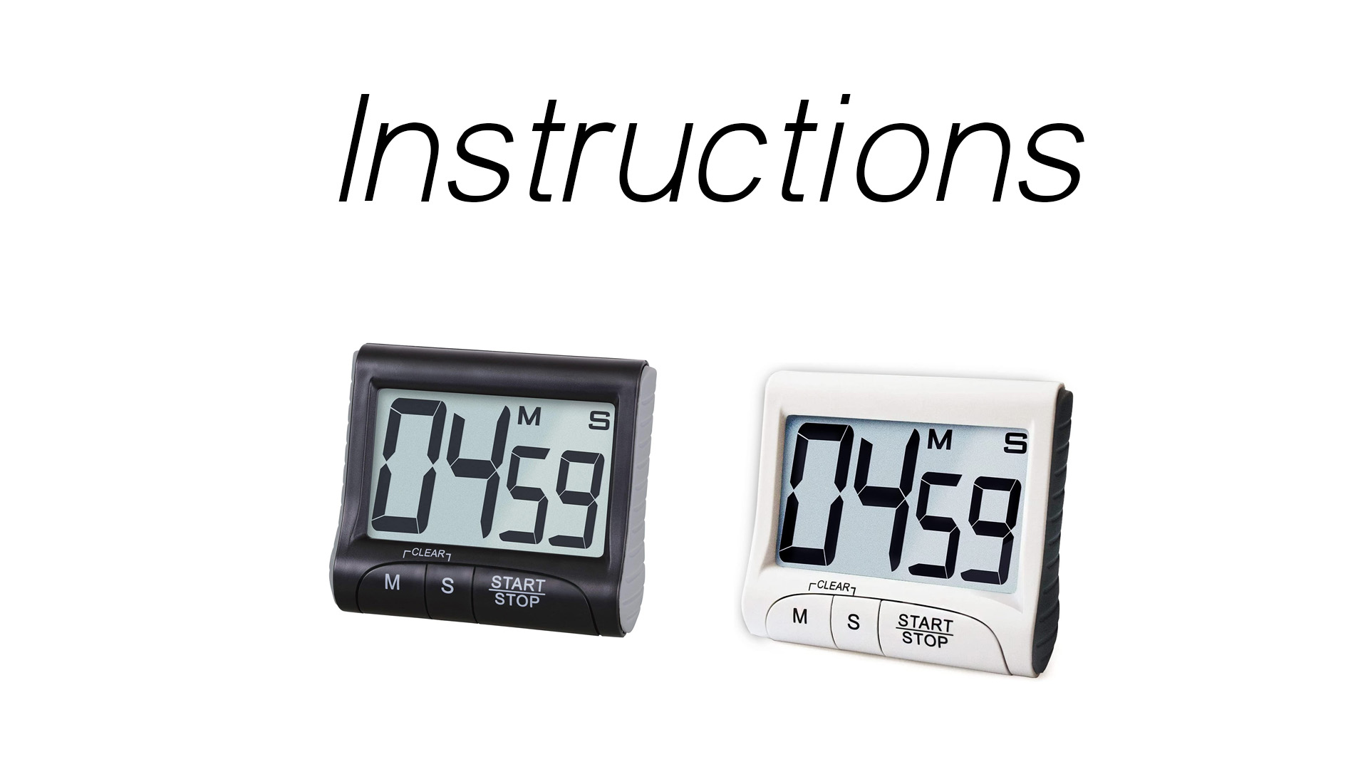 Watch Tanmalan kitchen Timer intructions count down/up on Amazon Live
