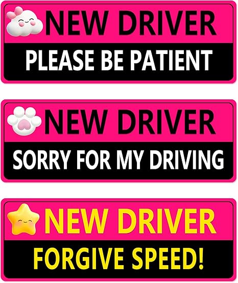 Amazon.com: New Driver Magnet for Car Highly Visible Student Driver ...