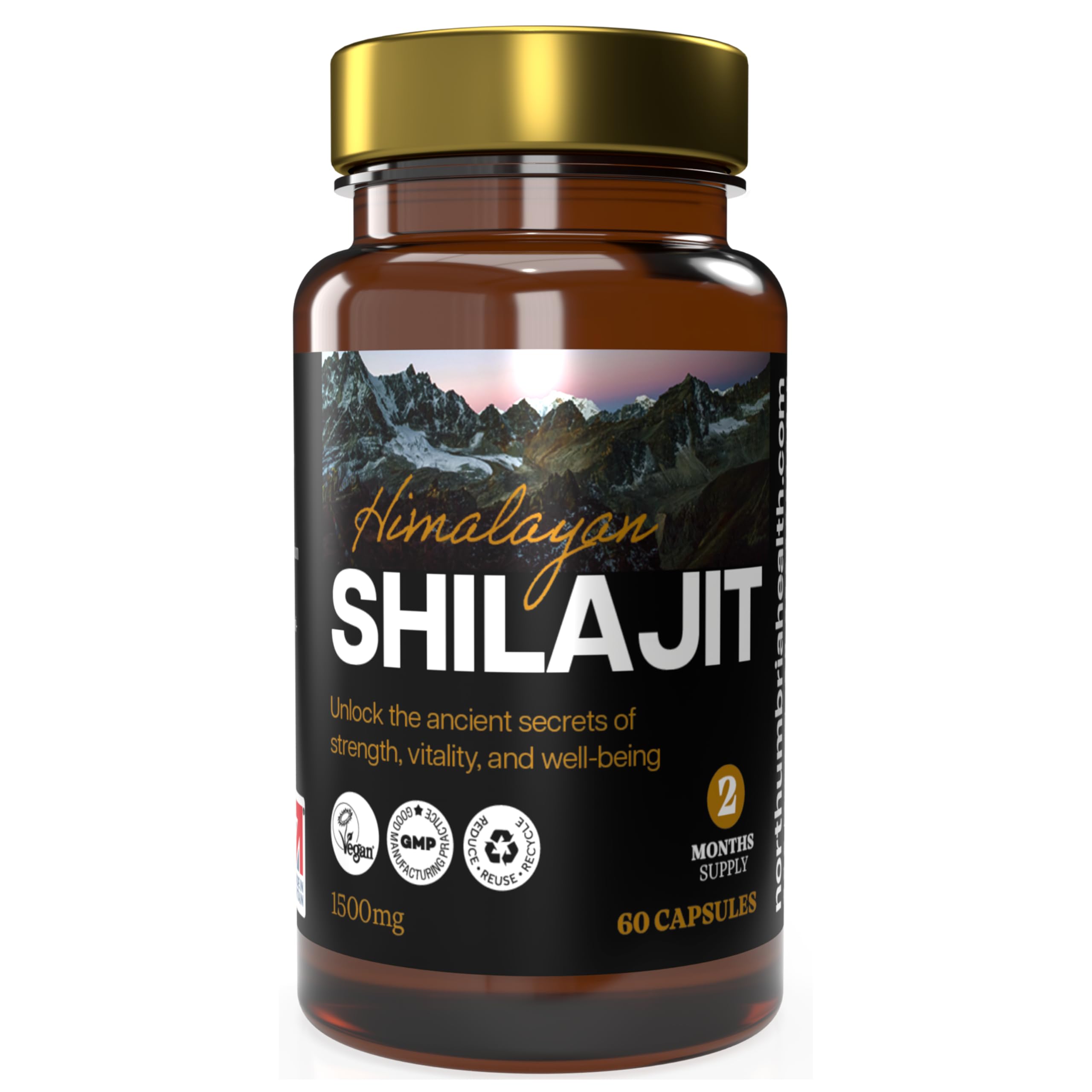 Shilajit Capsules 1,500mg Pure Himalayan Shilajit, High Strength, Rich ...