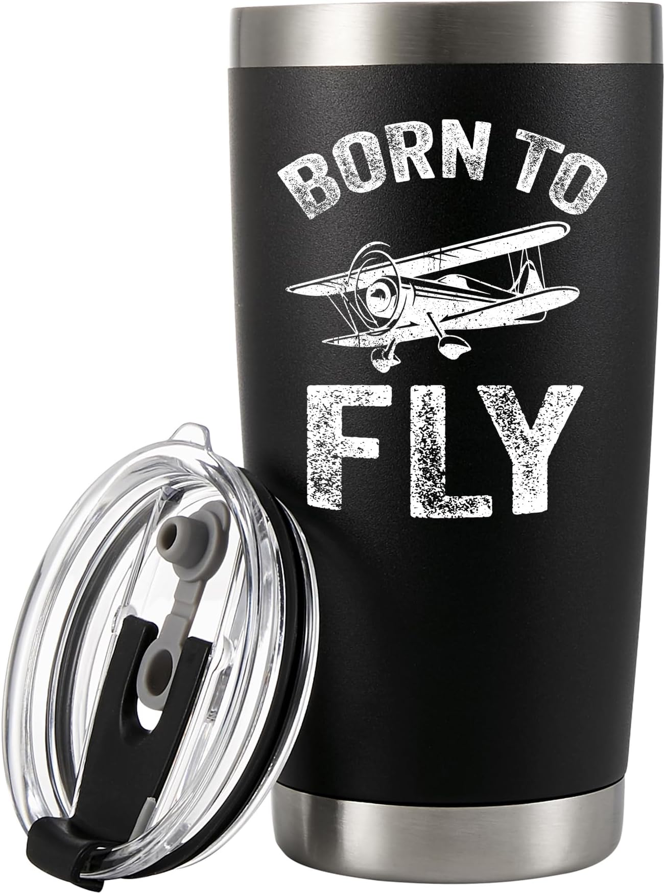 Amazon.com | JENVIO Pilot Gifts | 20oz Laser Etched Stainless Steel ...