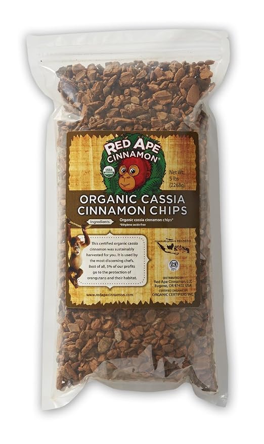 Amazon.com : Red Ape Cinnamon Organic Cassia Cinnamon Chips, 1 Pound ...