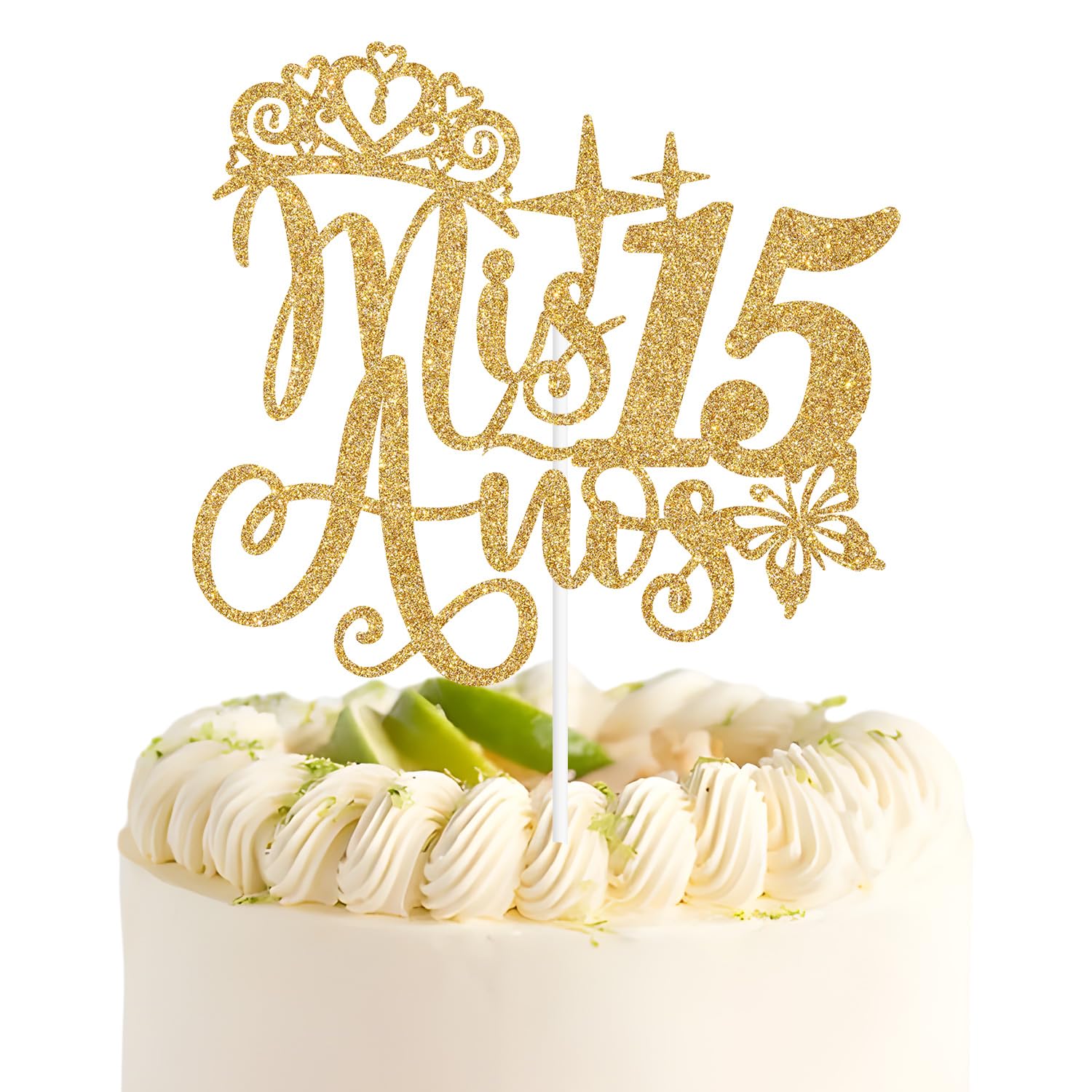 Amazon.com: Mis Quince 15 Cake Topper, Mis Años 15 Cake Decor, Feliz 15 ...