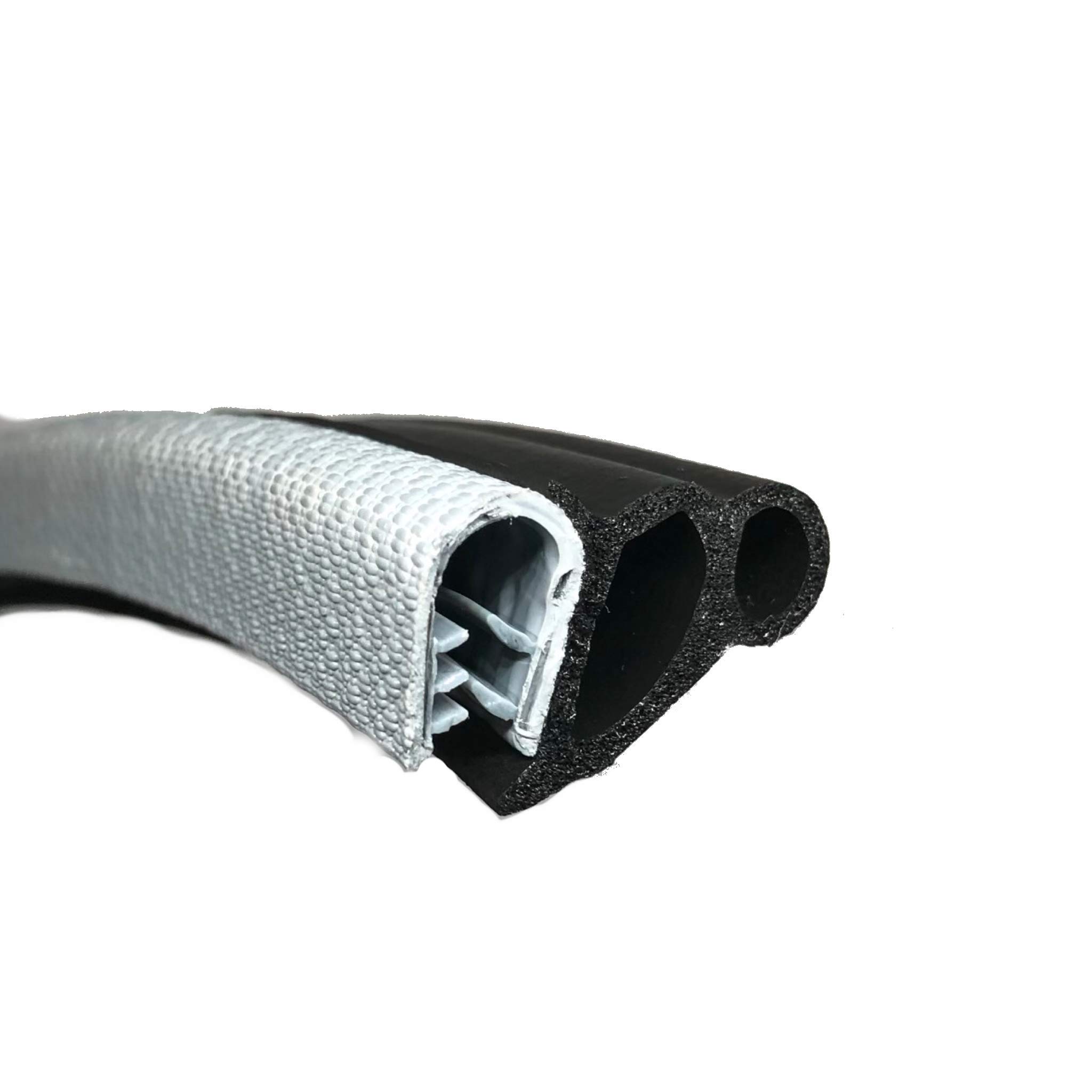 Light Gray Door rubber seal large grip range 61/64" Bulb height x 17/64 ...