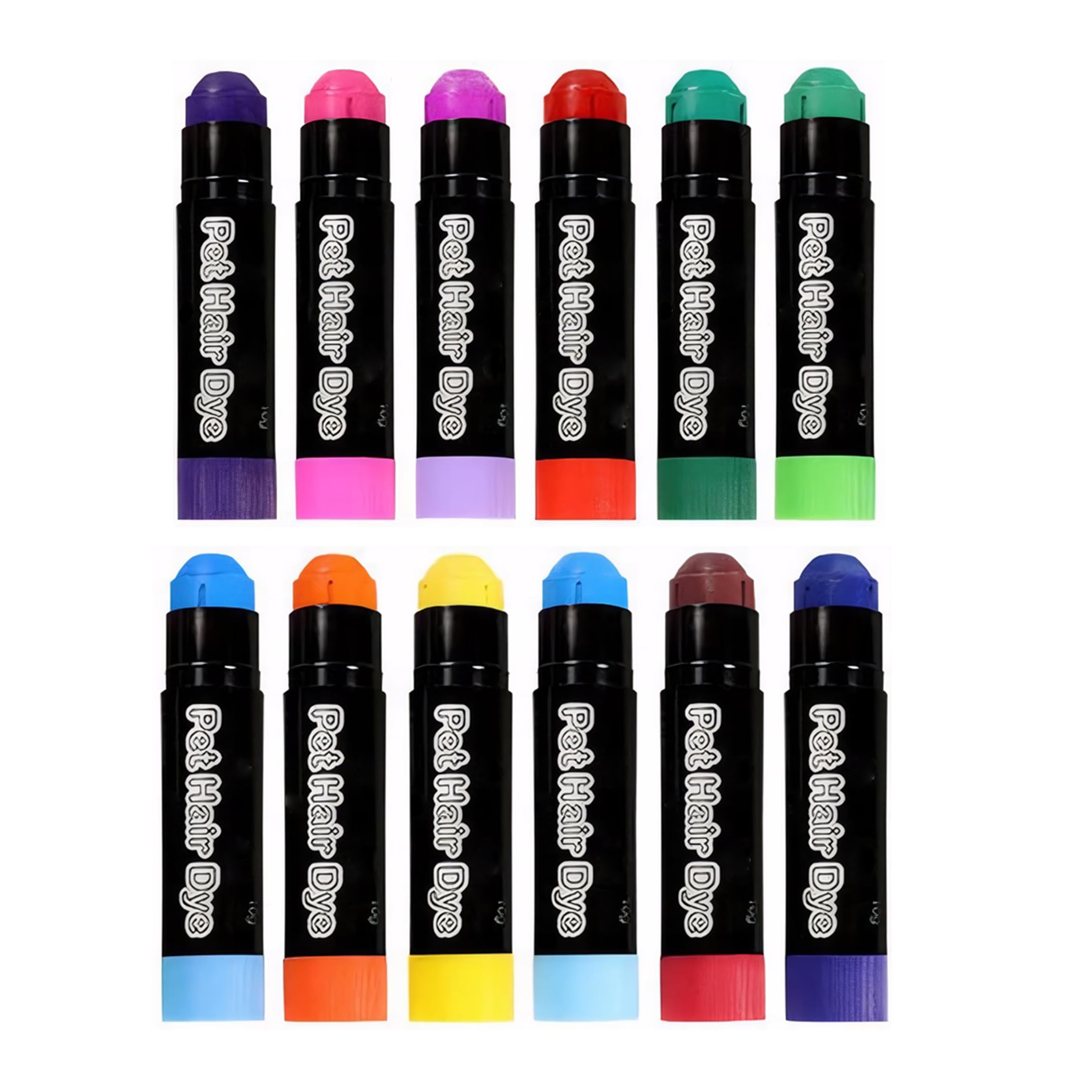 Amazon.com: 12 Pack Dog Hair Color Dye - Vibrant, Washable, and Safe ...