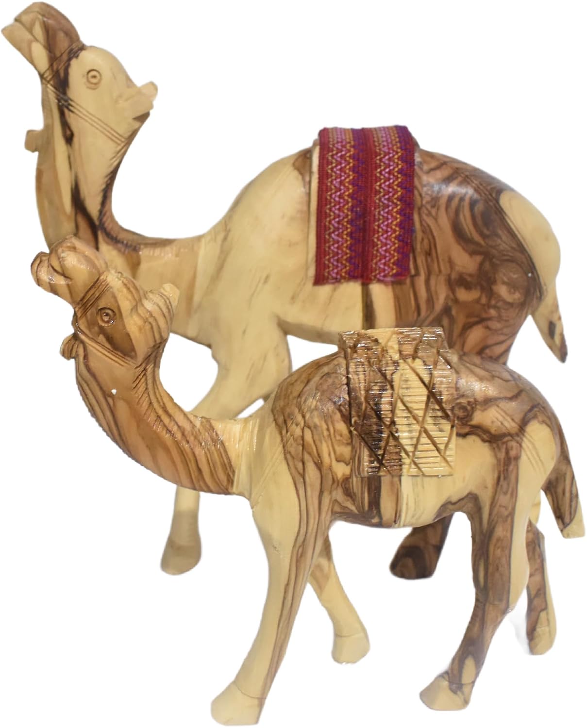 Amazon.com: Bethlehem Olive Wood Large Camel Figurine with Embroidery ...