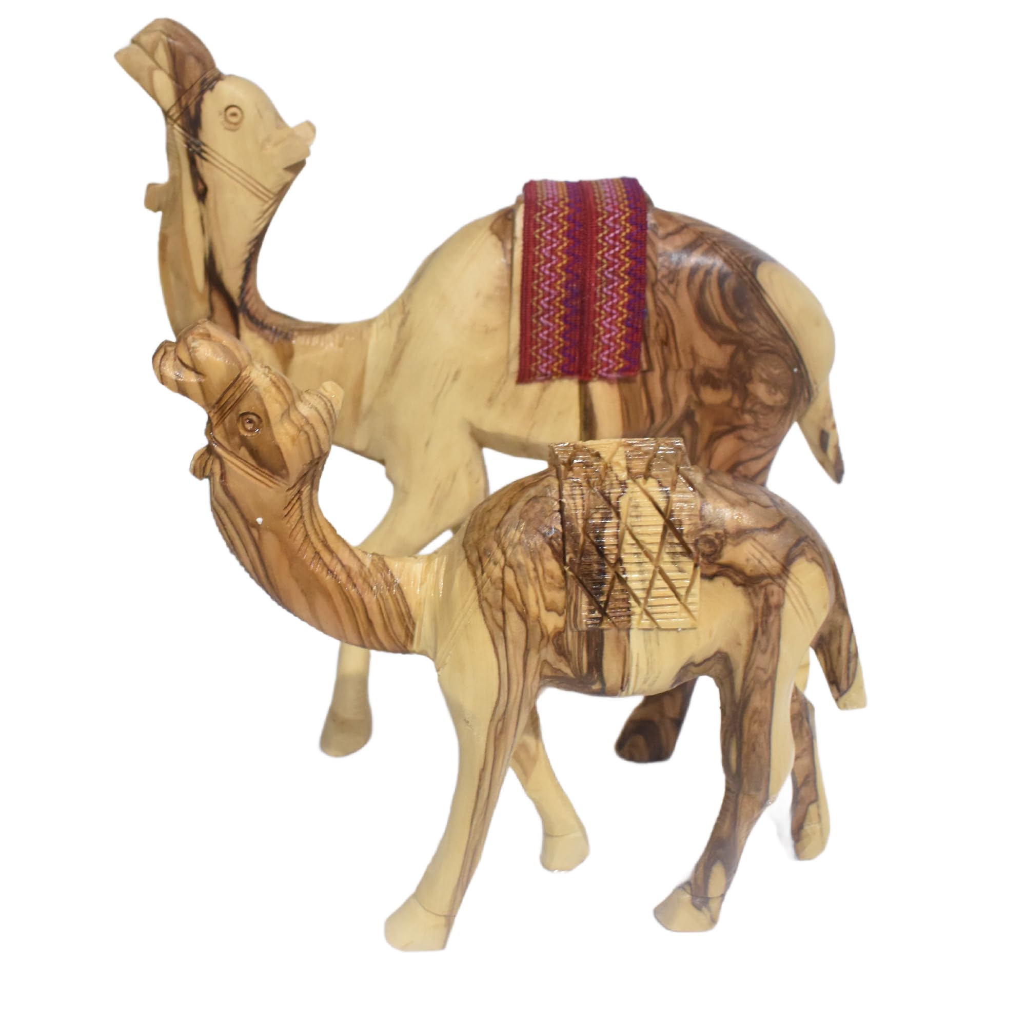 Amazon.com: Bethlehem Olive Wood Large Camel Figurine with Embroidery ...