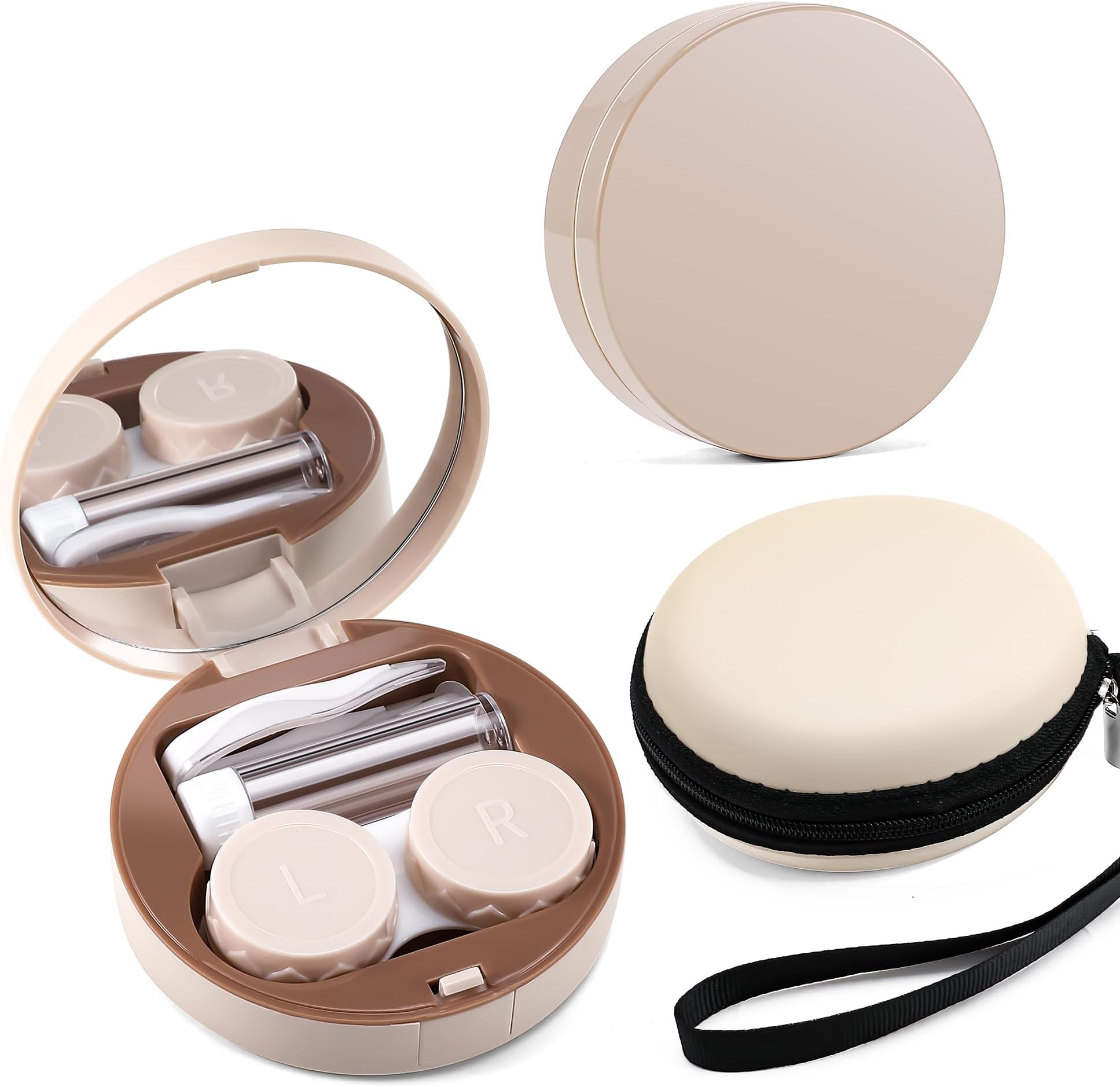 Amazon.com: Honbay Fashion Marble Contact Lens Case Portable Contact ...