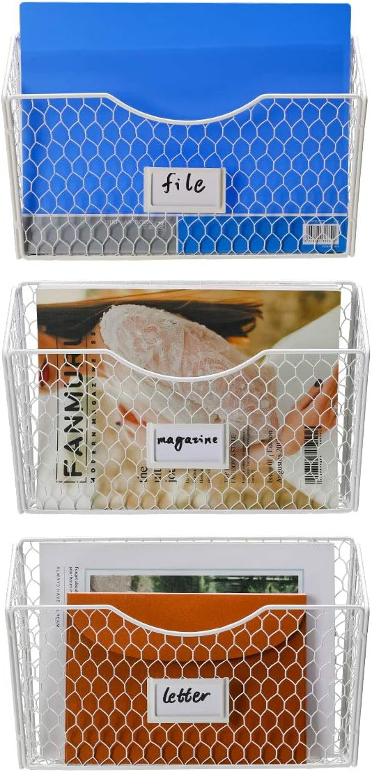 Amazon.com: Wall35 Felic Hanging File Organizer, Folder and Mail Holder ...