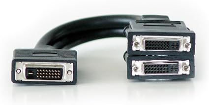 DVI-D Stecker auf Buchse 2 x DVI-I Splitterkabel ADAPTER-1 Eingang 2 ...