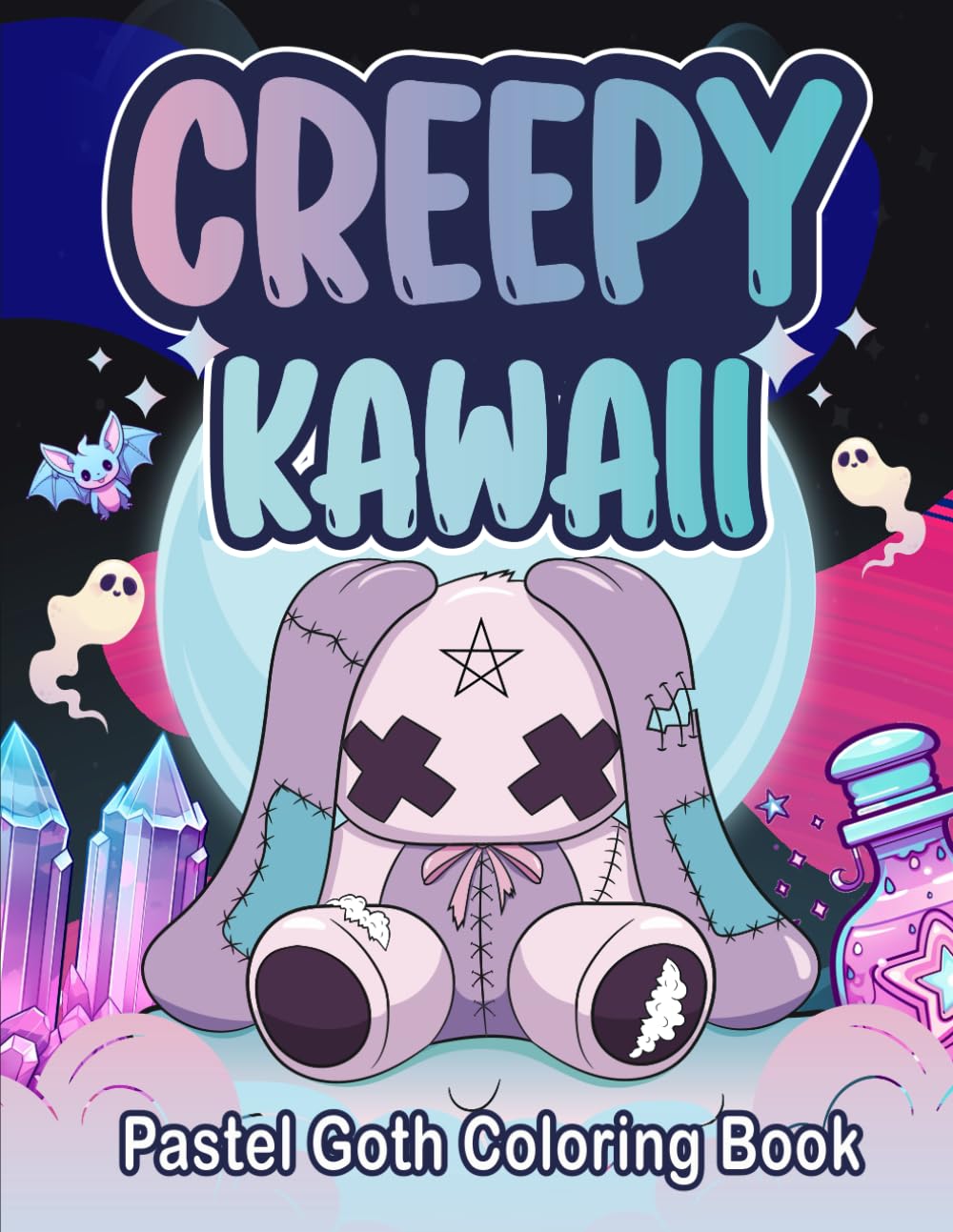 Amazon.com: Creepy Kawaii Pastel Goth Coloring Book: A Combination of ...