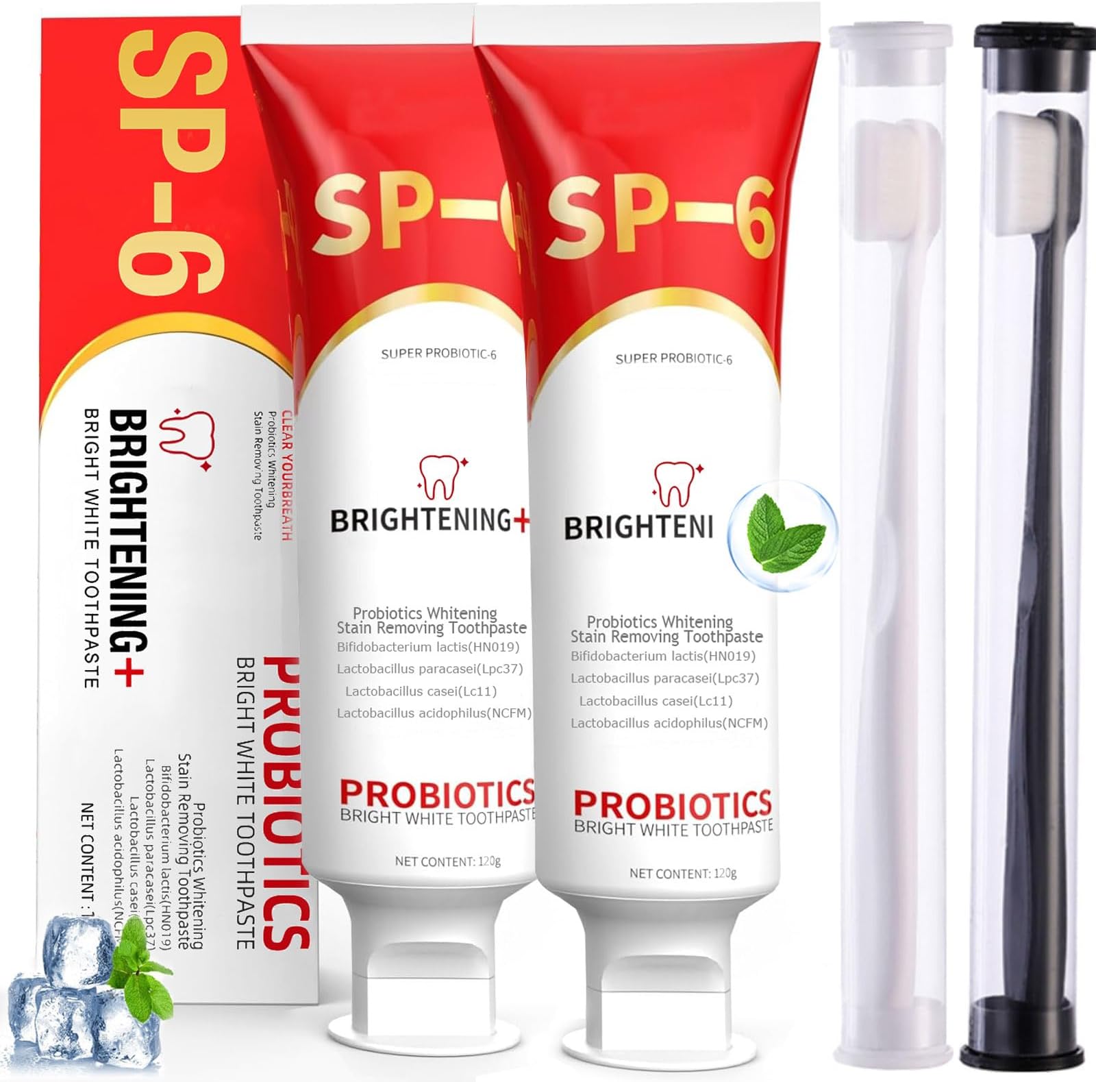 Amazon.com: SP-6 Ultra Whitening Toothpaste,Super Probiotic-6 Bright ...