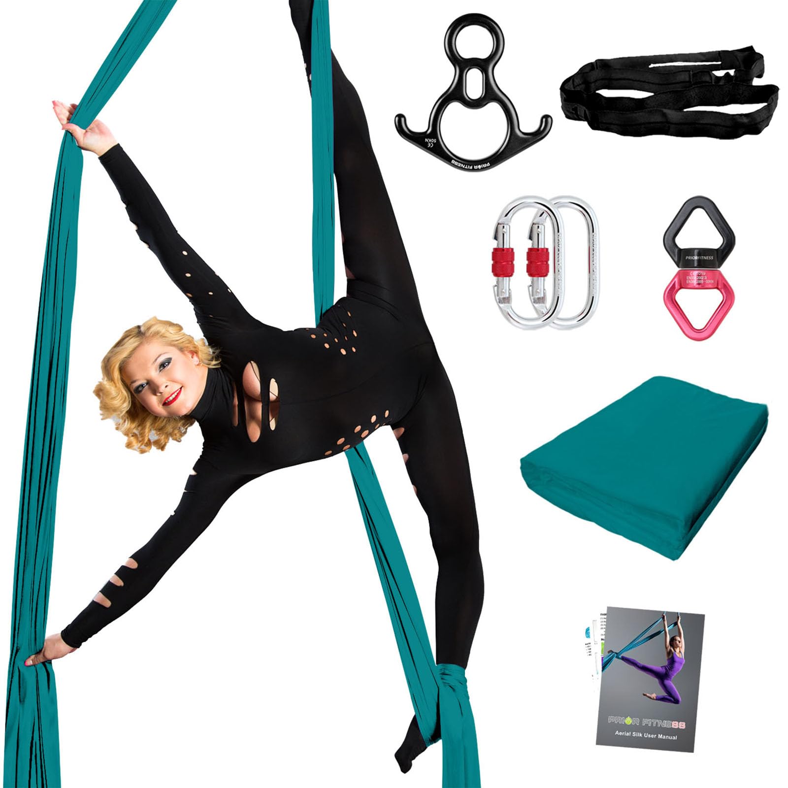 Snapklik.com : PRIOR FITNESS Aerial Silks Set, Professional Thicker Low ...