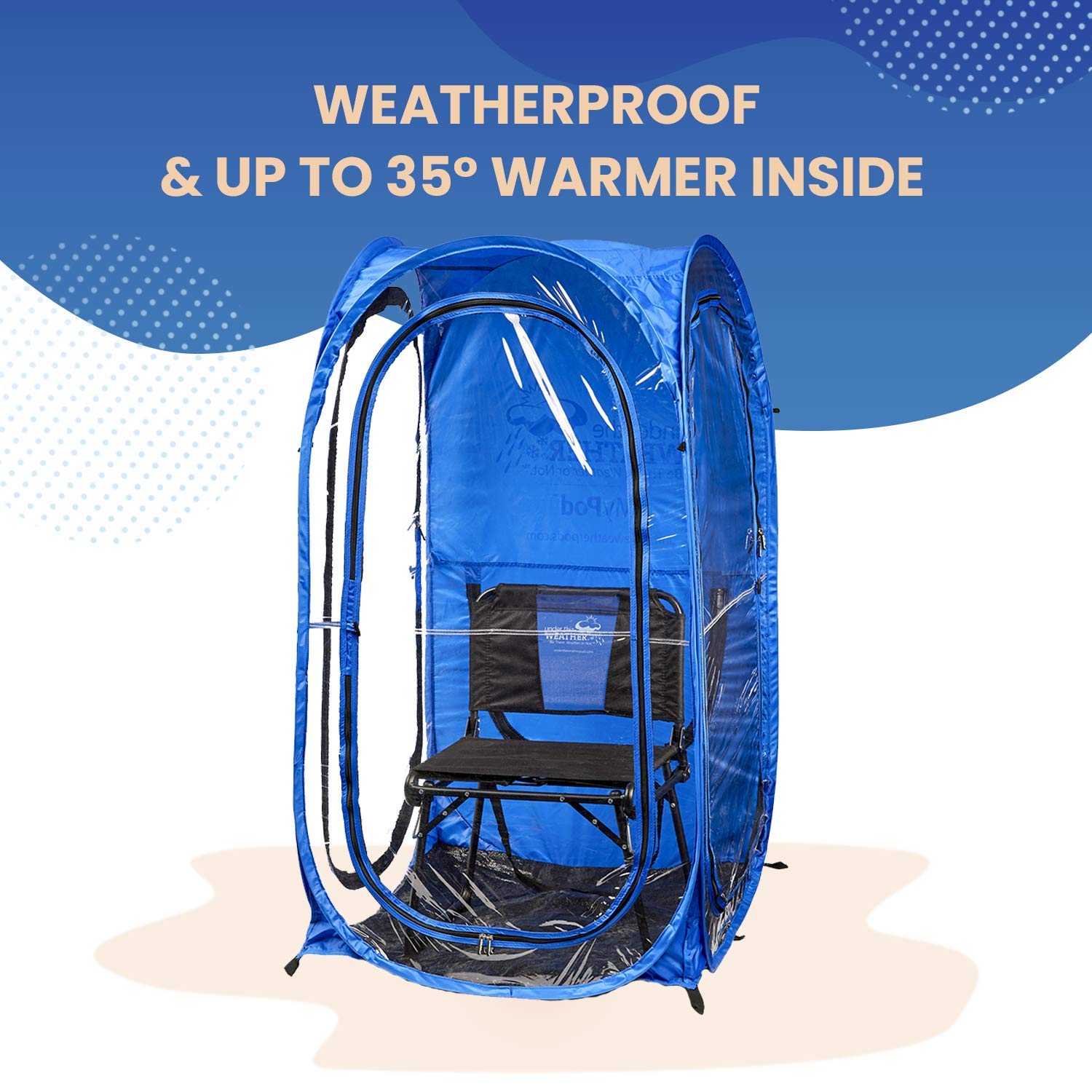 Snapklik.com : WeatherPod The Original Shark Tank MyPod 1-2 Person Pop ...