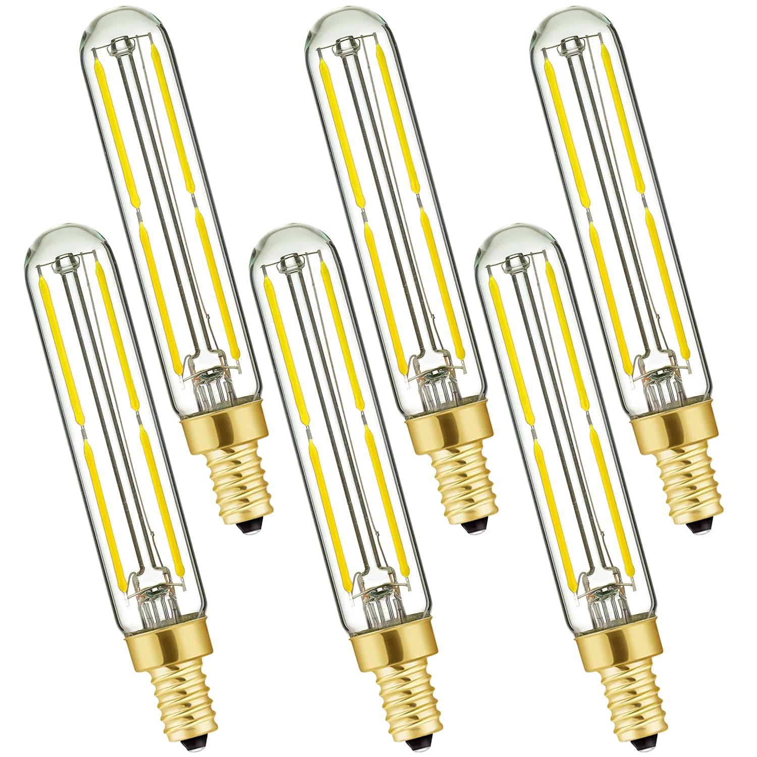 Leools LED Bulb Dimmable 6W Equal 4000k Neutral White T6 E12 Candelabra ...