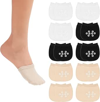 Amazon.com: InnoHHustle 10 Pairs Invisible Half Toe Covers Socks for ...