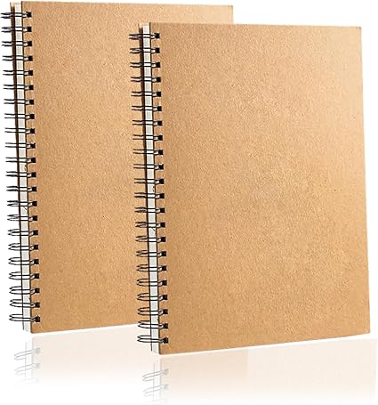 A4 Sketchbook, HSIULMY Sketch Book Ring Bound, 2 Pack A4 Sketch Pad 160GSM Thick Paper Blank ...