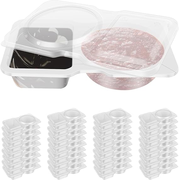 MFAUCAZB 40PCS Double Compartment Condiment Container with Lids, 2 ...