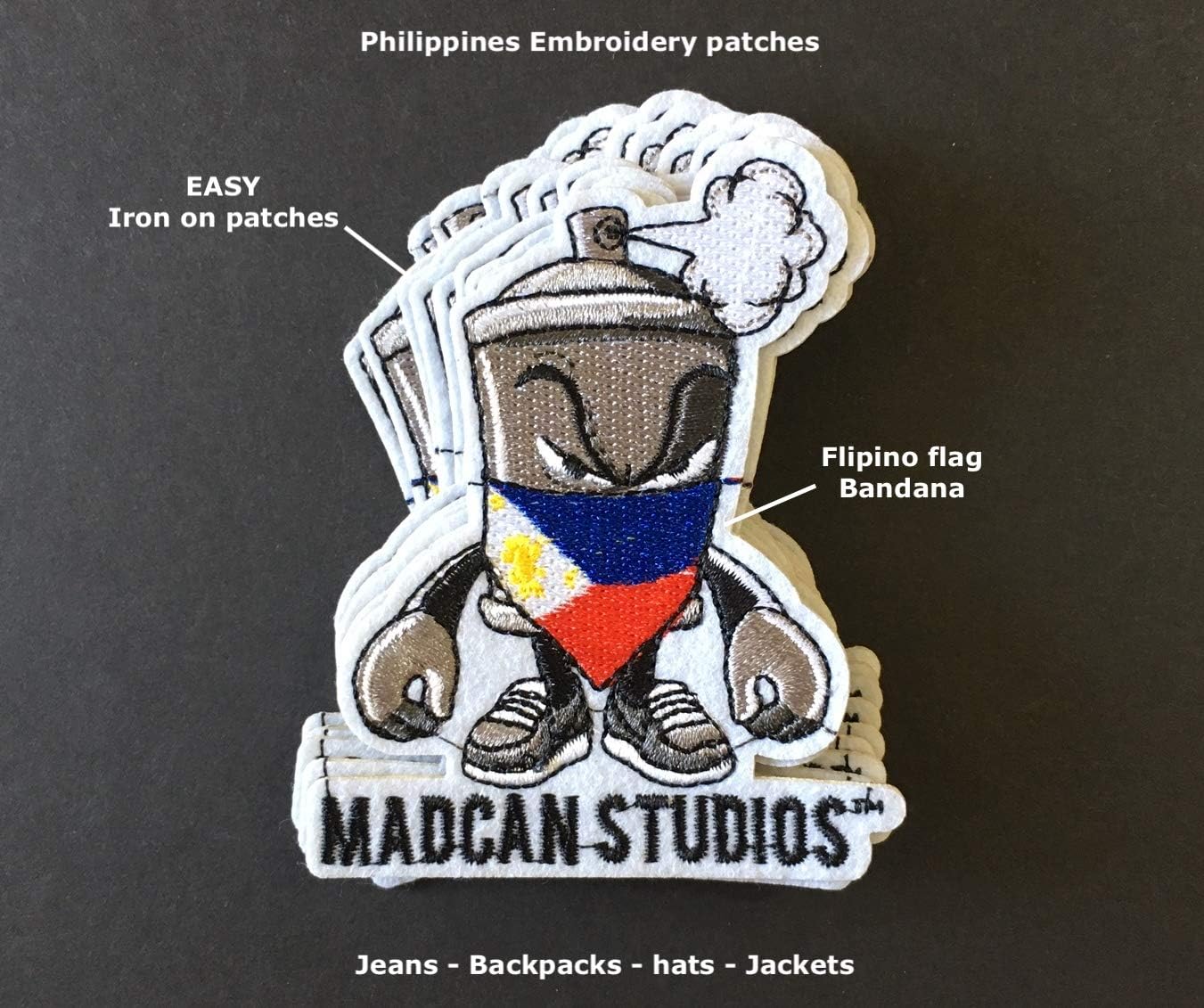 Amazon.com: Philippines Patch Flags Pinoy Filipino Pride Quality Iron ...