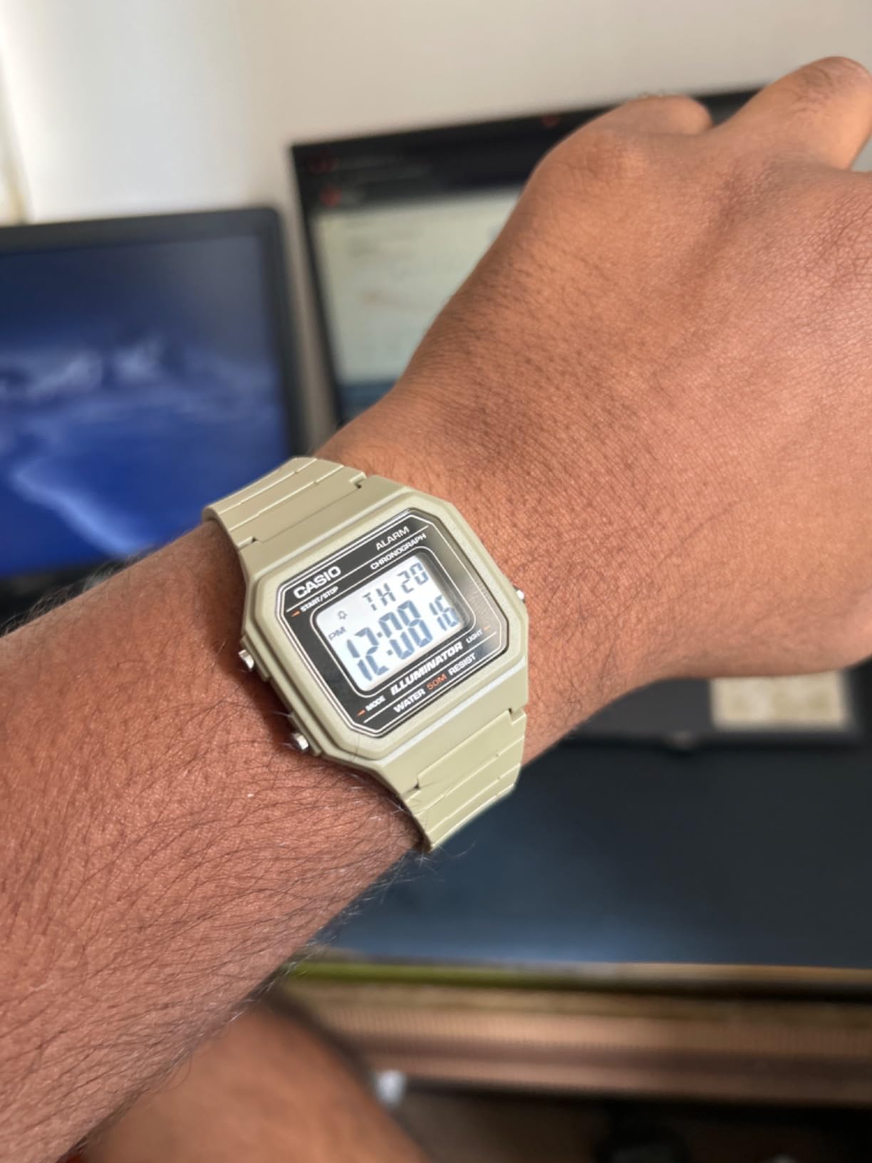 Casio Youth Digital Black Dial Unisex W-217H-5AVDF (I131) : Amazon.in ...