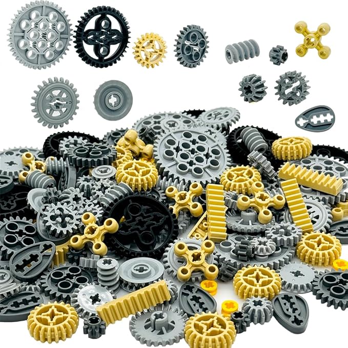 Amazon.com: Miutrue Technical Parts Wheels Gears Building Blocks ...