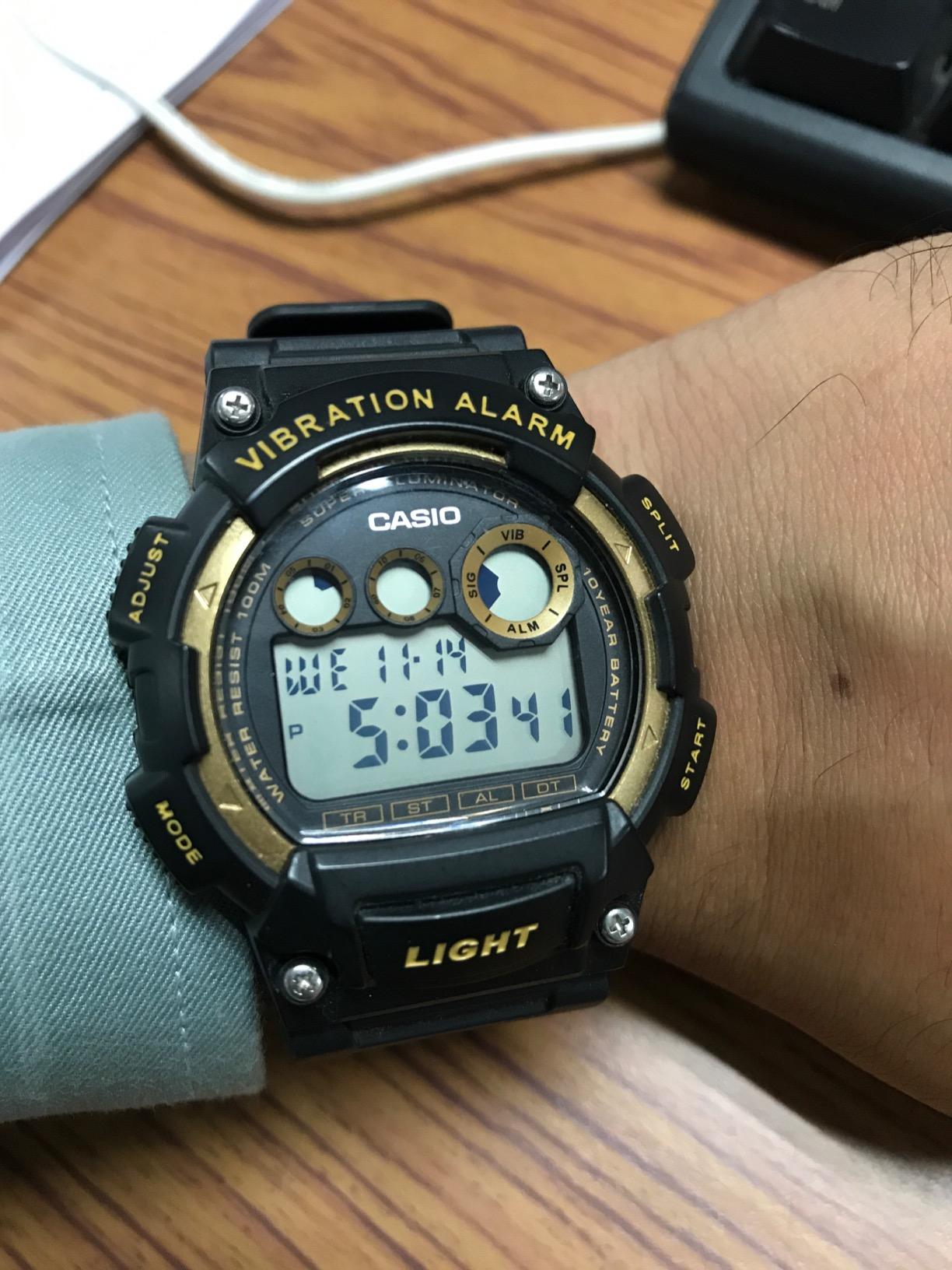 Casio Youth Series Digital Black Dial Men's Watch - W-735H-1A2VDF(I101 ...