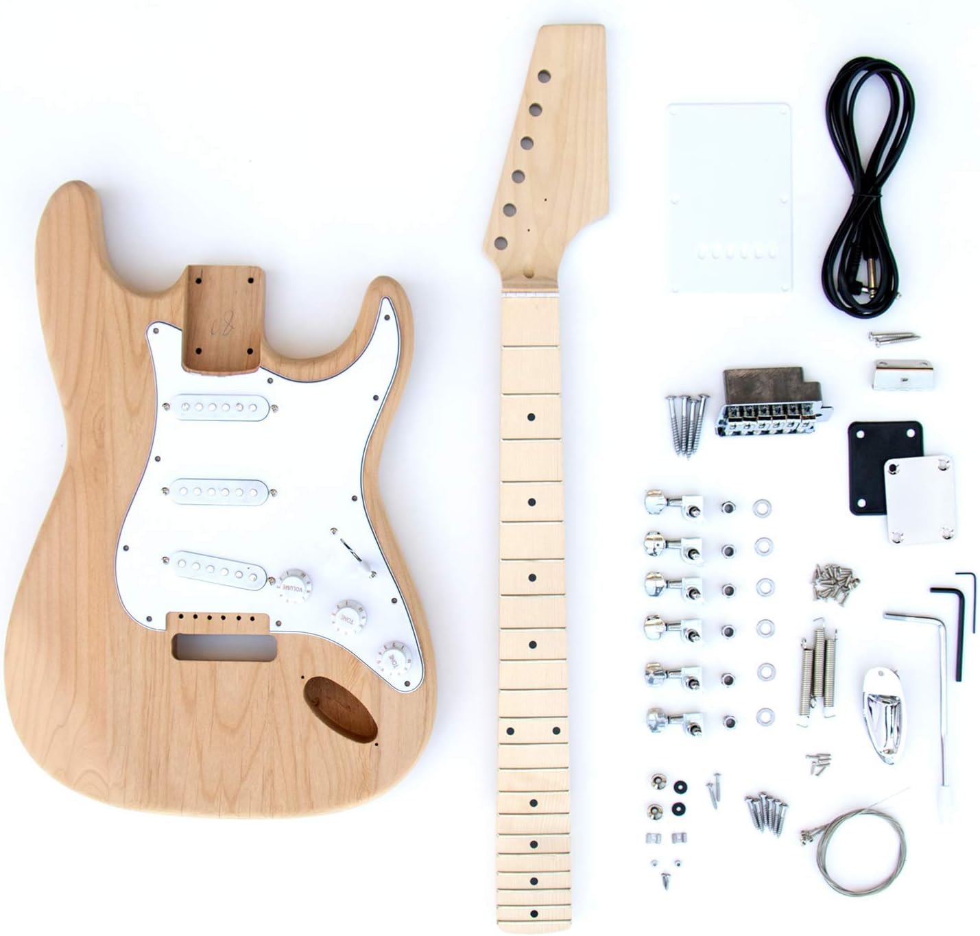 Amazon.com: DIY Electric Guitar Kit, ST Guitars Kits Build Your Own ...