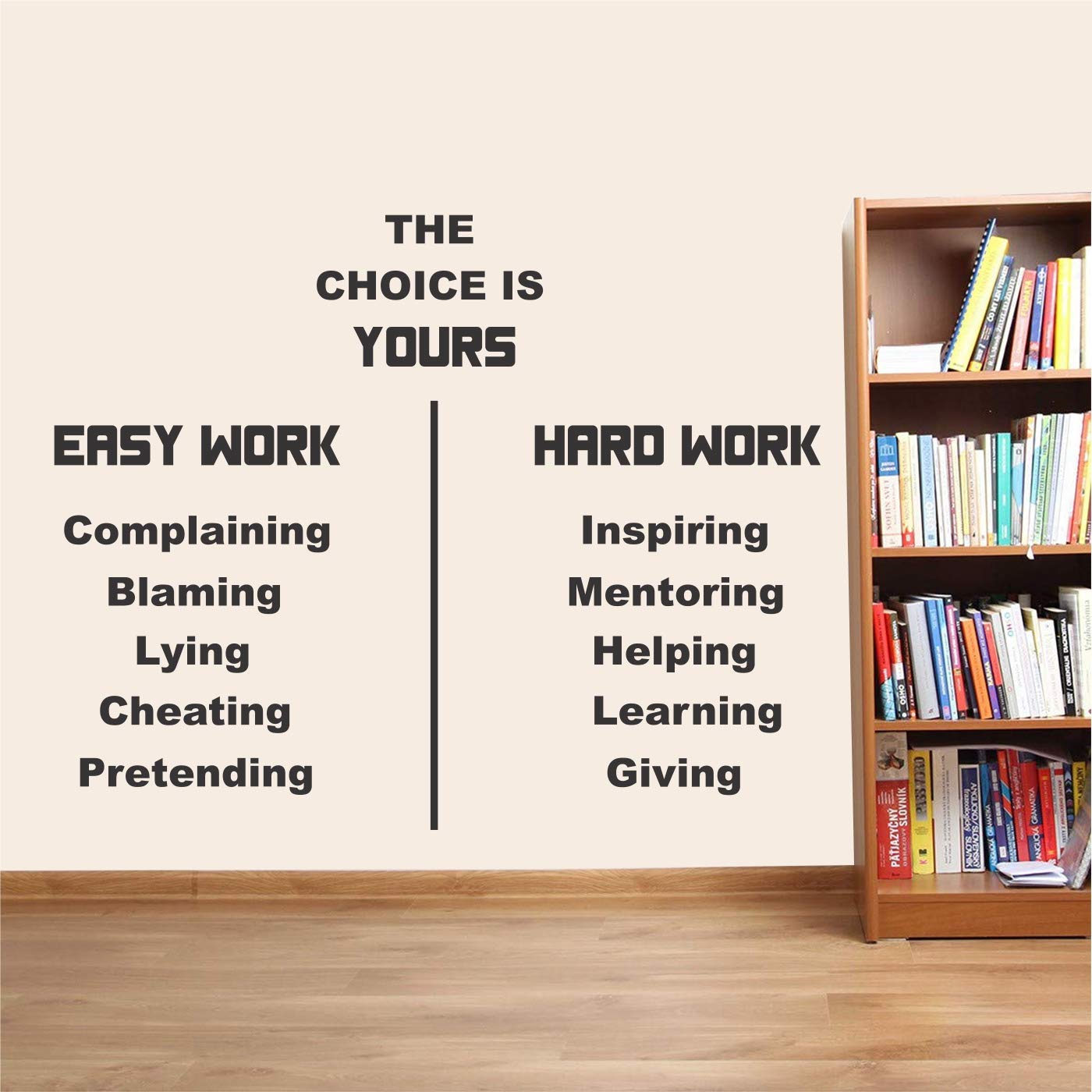 StickMe 'Hard Work - Office - Motivational - Inspirational - Quotes ...