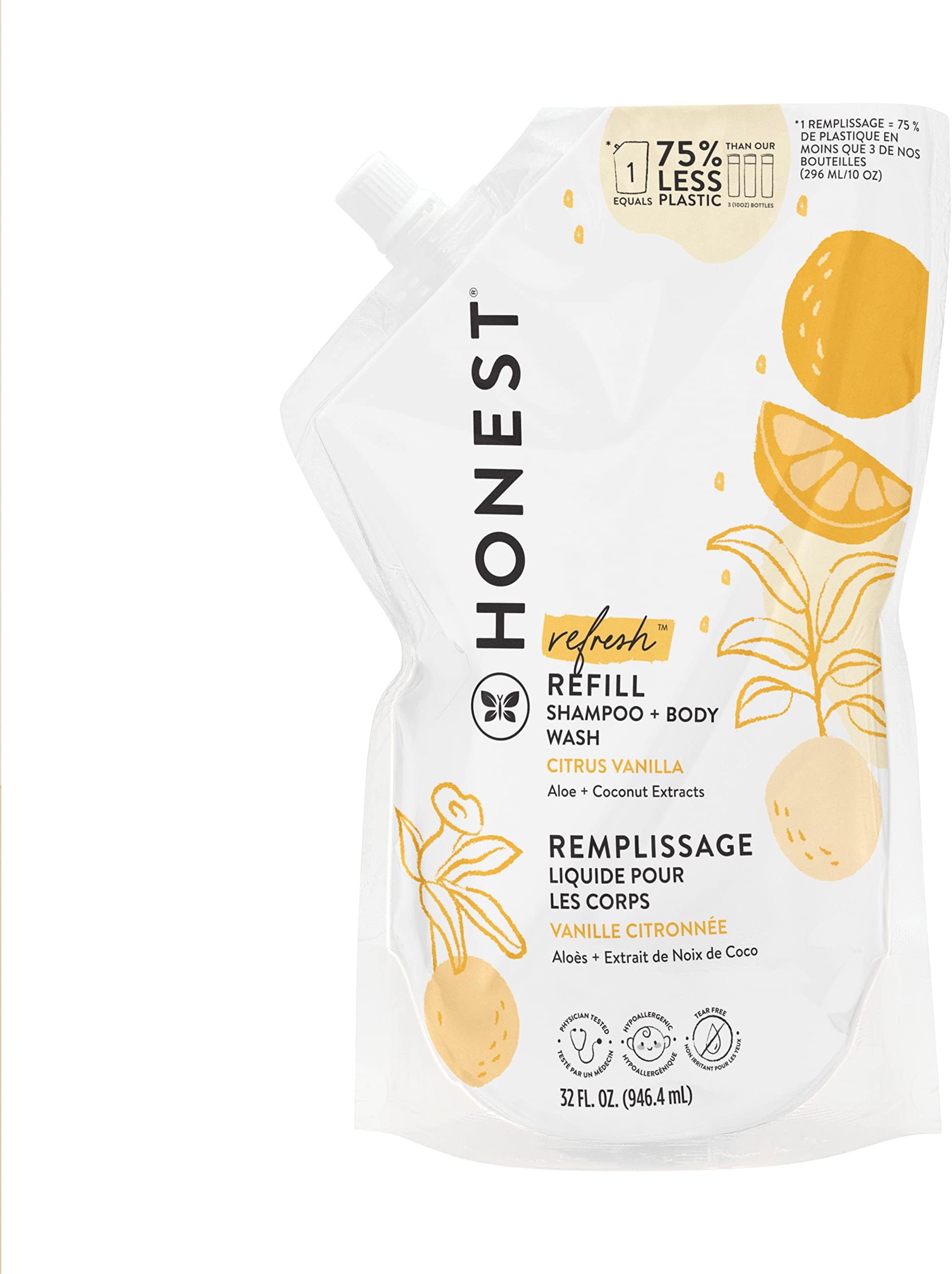 Amazon.com: The Honest Company 2-in-1 Cleansing Shampoo + Body Wash ...