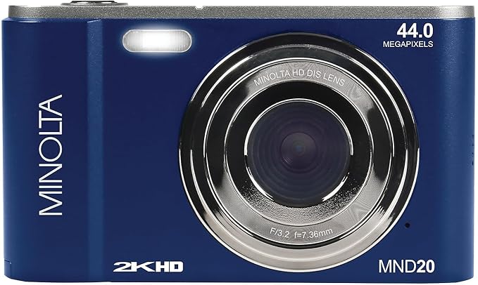 Amazon.com : Minolta MND20 44MP Digital Camera – 2.7K Ultra HD Video ...