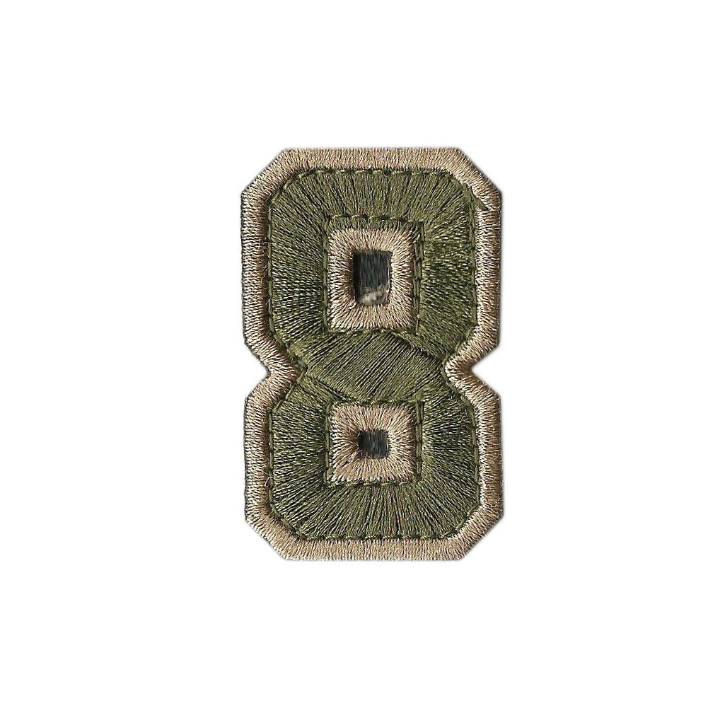 Amazon.com: Tactical Numbers Patches - Multitan - Eight : Sports & Outdoors