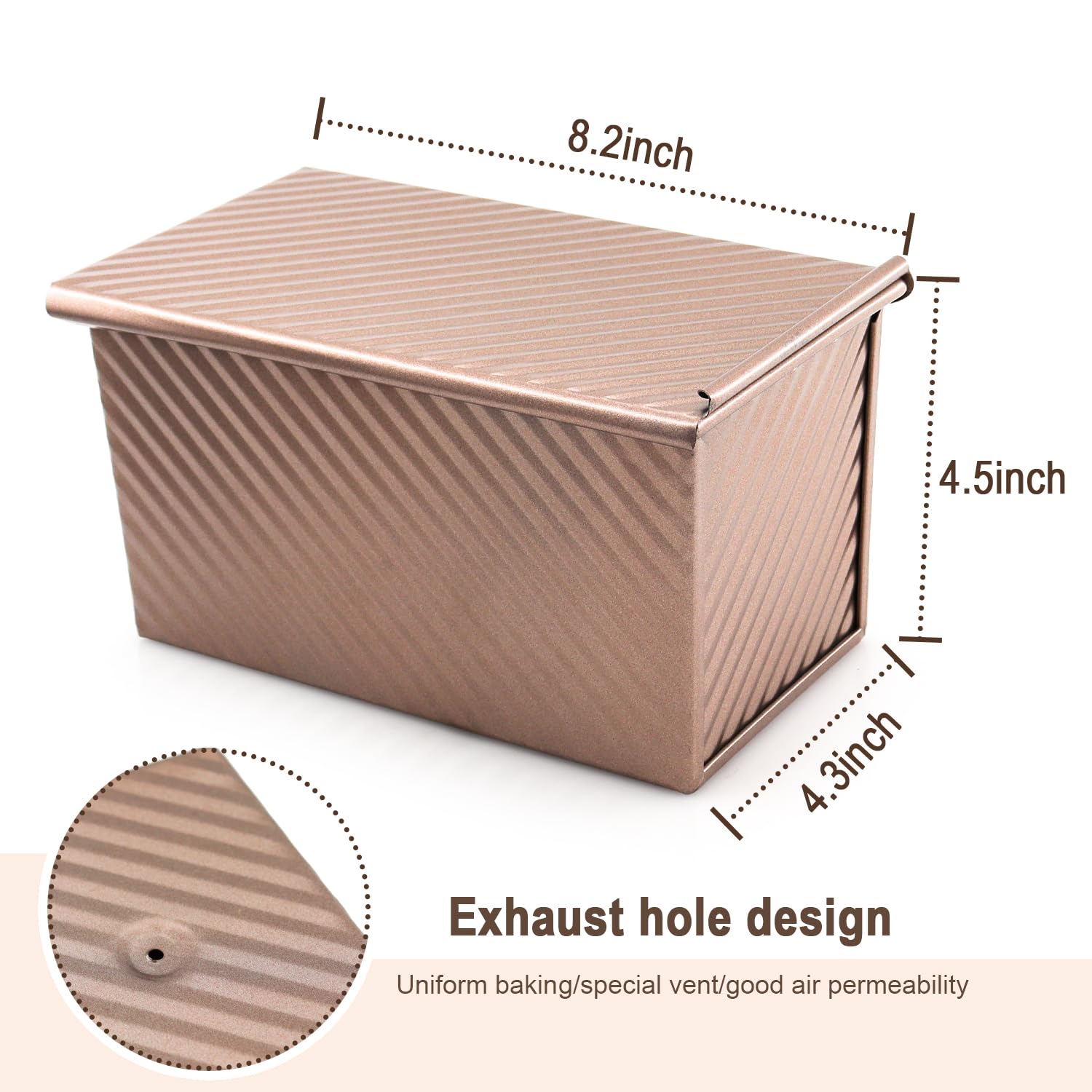 Snapklik.com : Generic DRONGYE Bread Pans, Pullman Loaf Pan