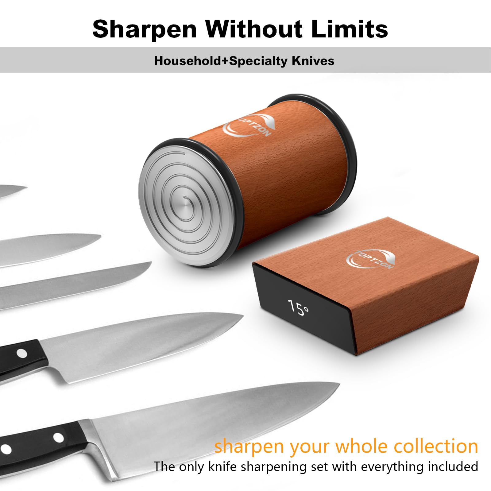 Rolling Knife Sharpener - Professional Diamond Roller Knife Sharpener ...
