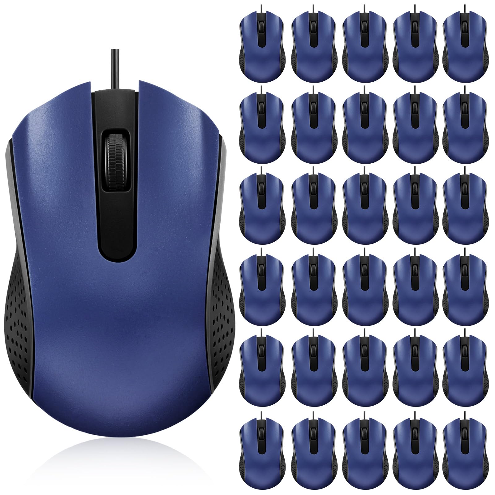 Amazon.com: 30 Pcs USB Wired Mouse Computer 3 Button Mice Bulk Corded ...