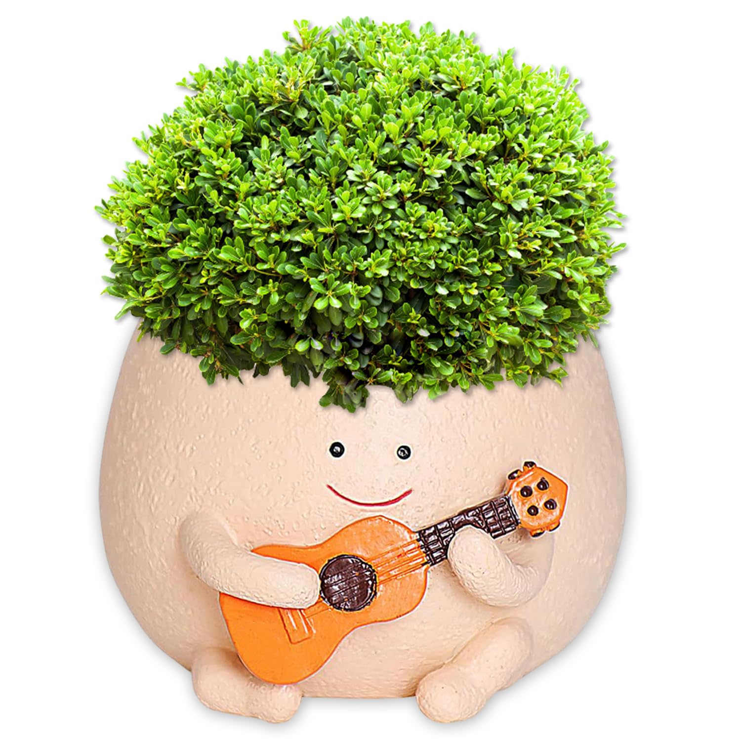 Amazon.com : Javieruis Funny Face Planter Pot with Drainage Hole ...