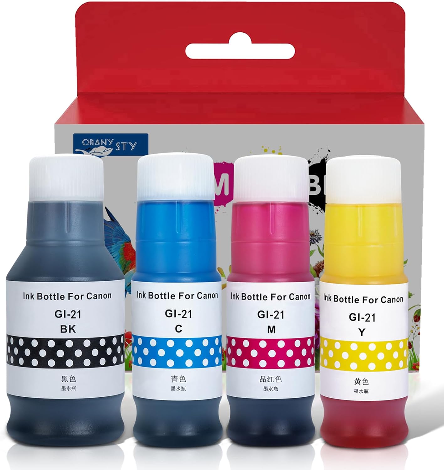 Amazon.com: Compatible GI-21 gi21/gi20 Ink Bottles Refills Kit,Black ...