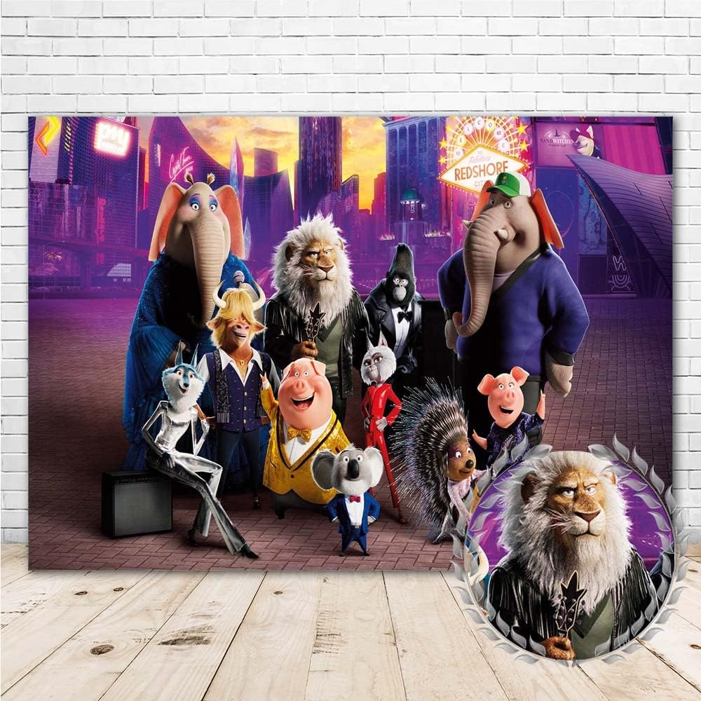 Amazon.com : Sing 2 Birthday Party Decorations Banner 7x5ft Sing Movie ...