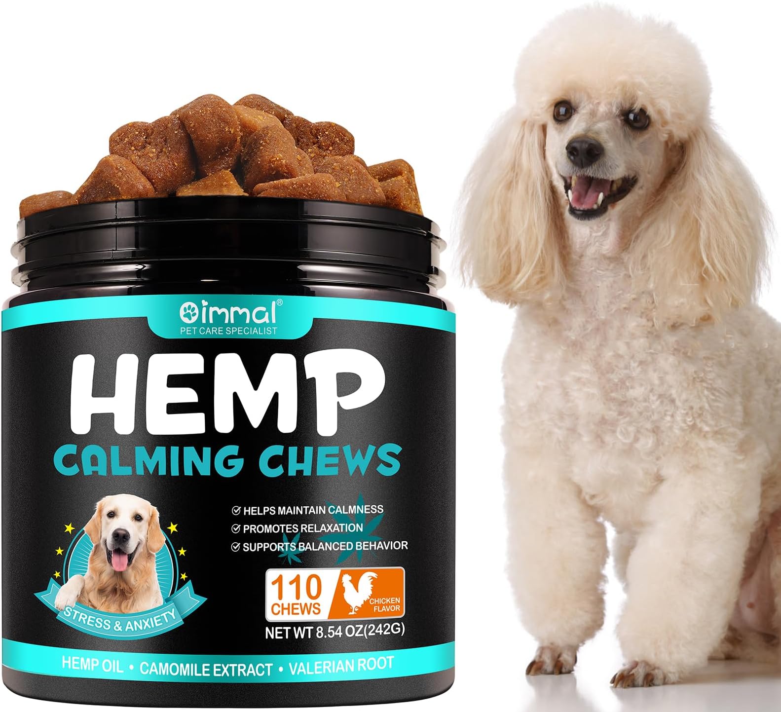 Amazon.com : Dog Calming Chews - Anxiety Relief Treats - Calming Chews ...