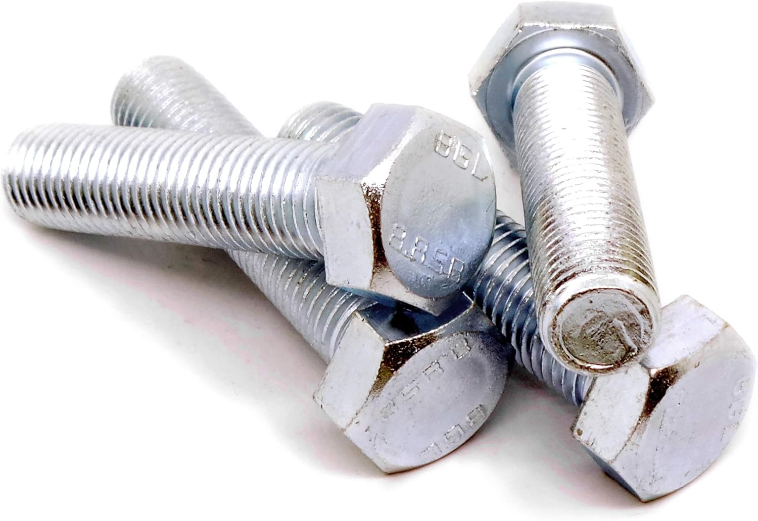 Lot de 4 vis M16 à tête hexagonale - Avec tige entièrement filetée ...