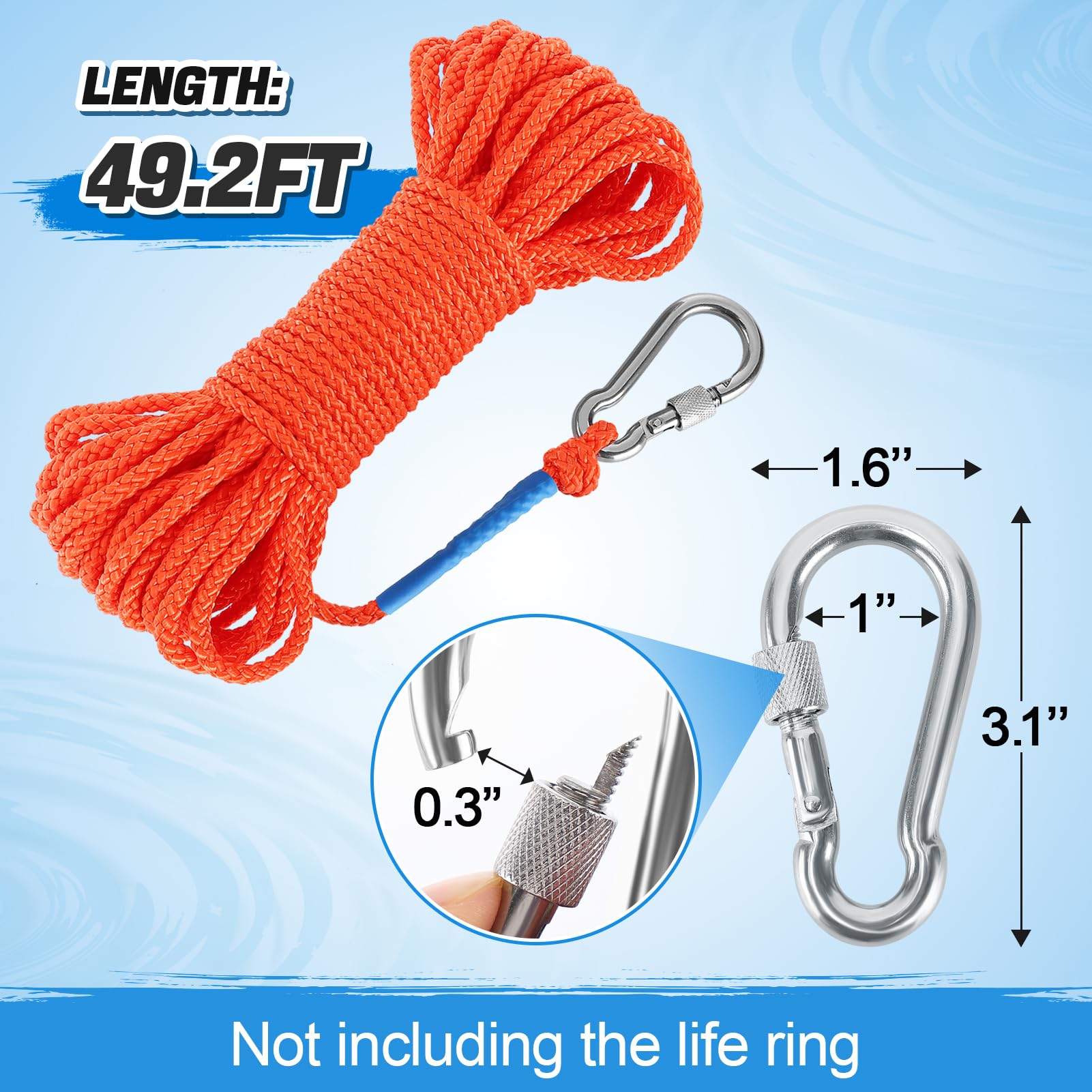 Snapklik.com : Water Floating Lifesaving Rope - Professional Throwing ...