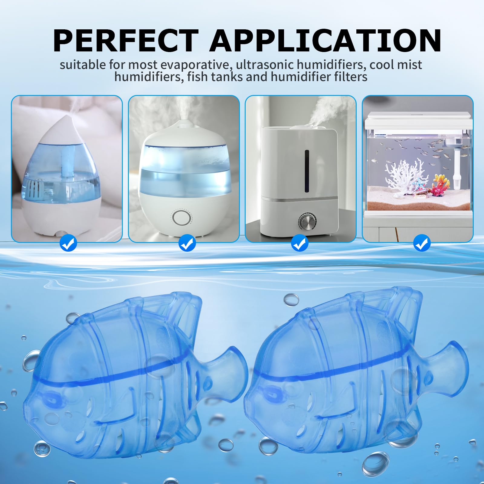 Snapklik.com : 16 Pack Humidifier Fish Cleaner, Universal Humidifier ...