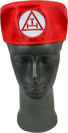 MASONIC HUB Royal Arch Masons Red Cap w/Embroidered Emblem – Regalia ...