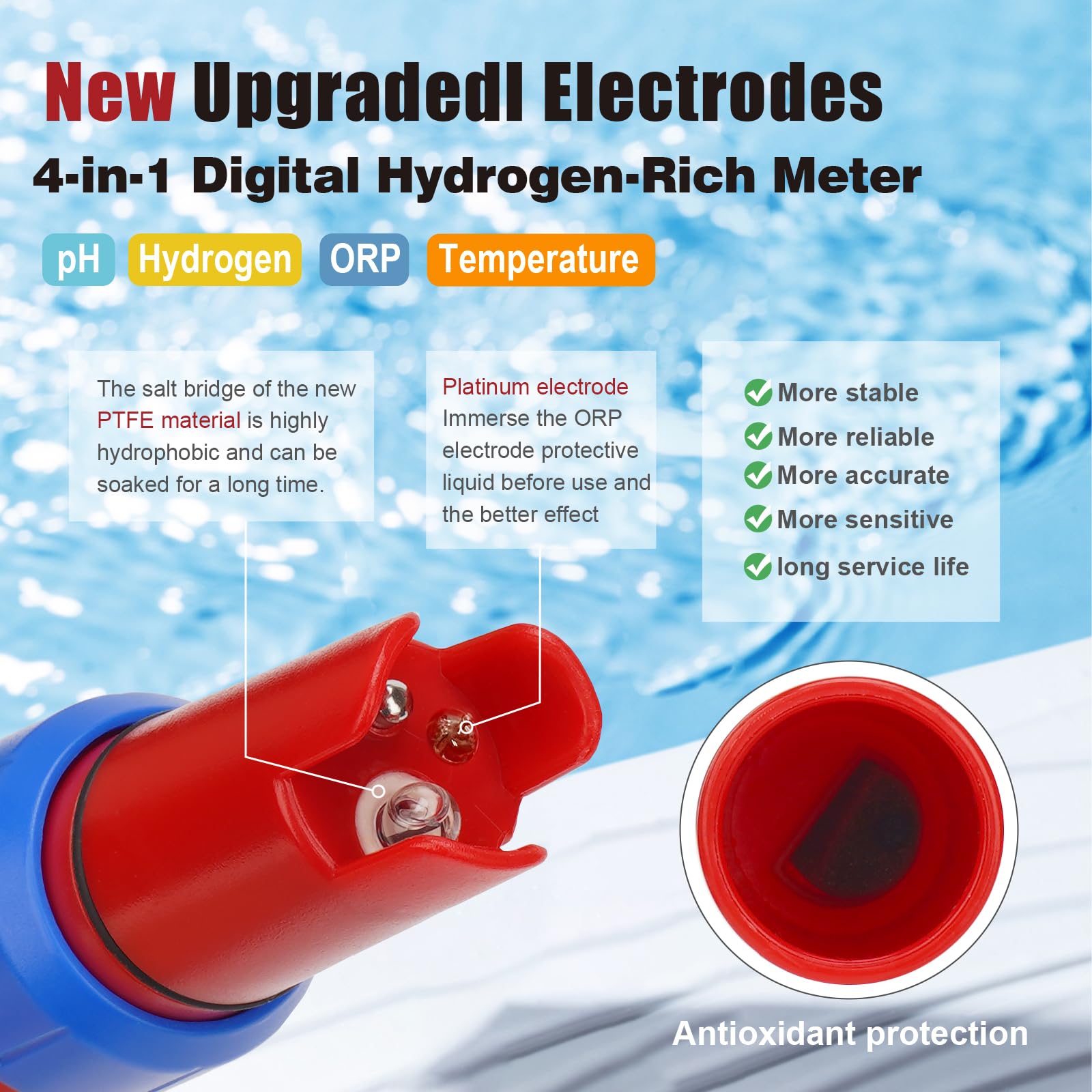 Snapklik.com : Hydrogen Water Tester, ORP Tester, Hydrogen Tester,pH ...