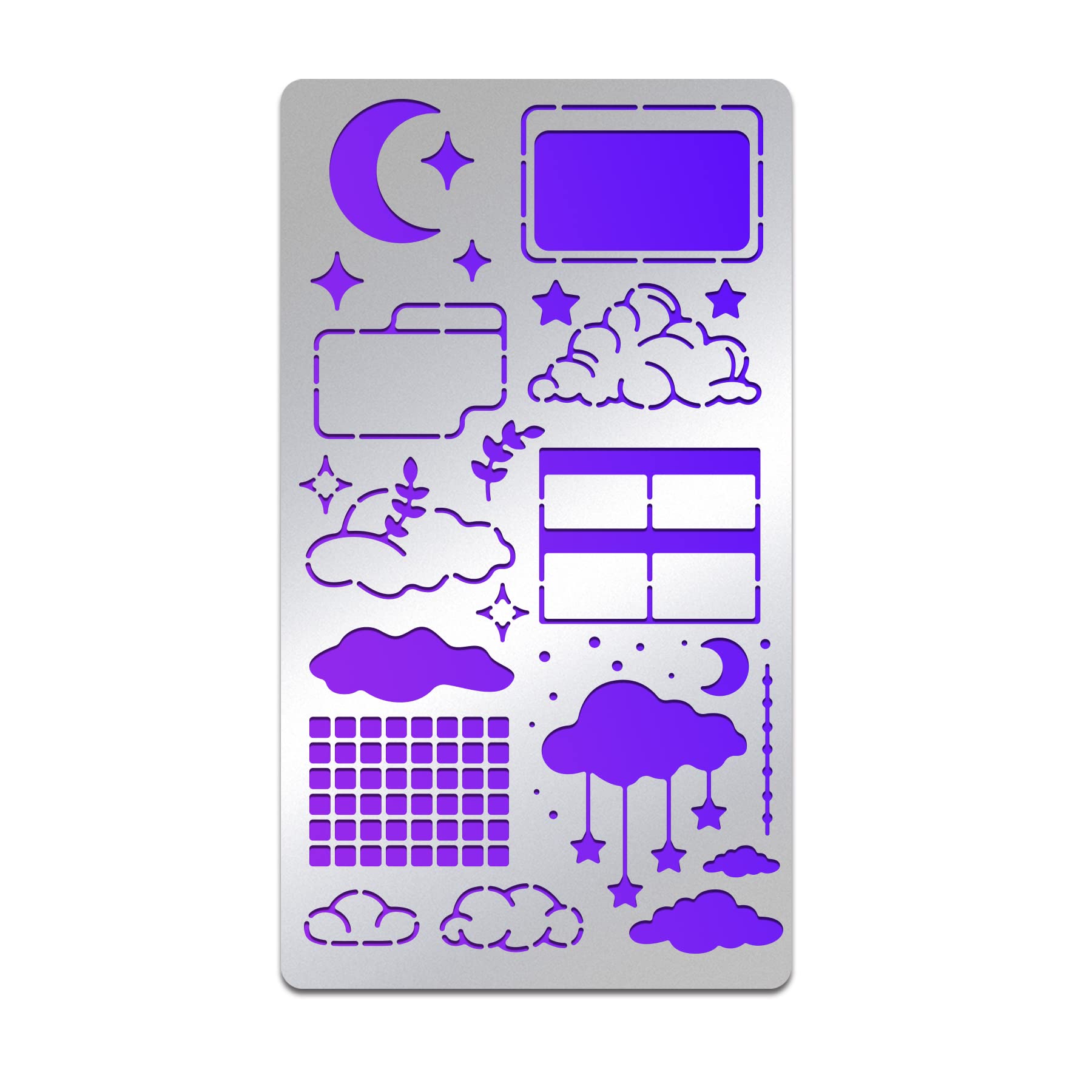 Amazon.com: BENECREAT Cloud Stencils, 7x4 Inch Moon Mystic Cloud Metal ...