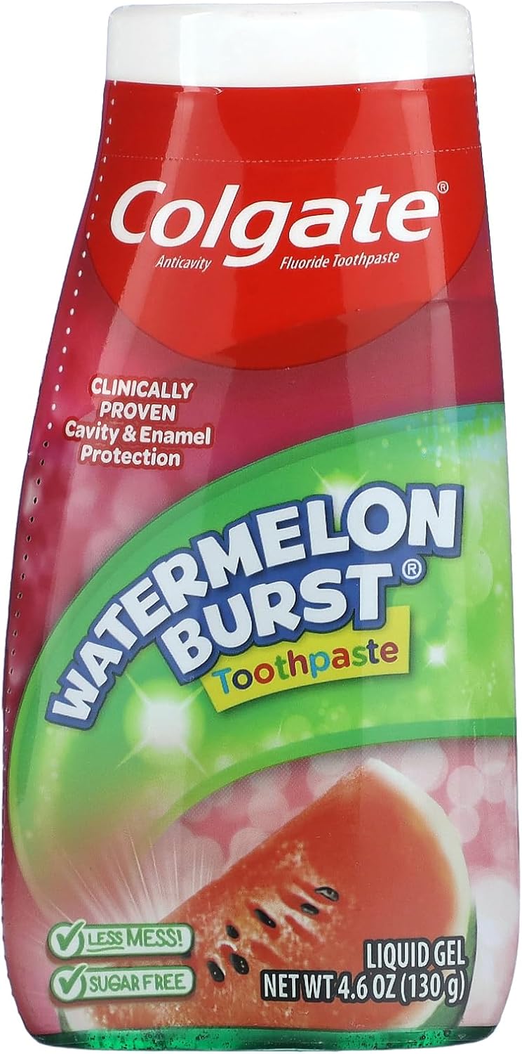 Colgate Kids 2 In 1 Toothpaste & Mouthwash, Watermelon Flavor, 4.6 oz ...