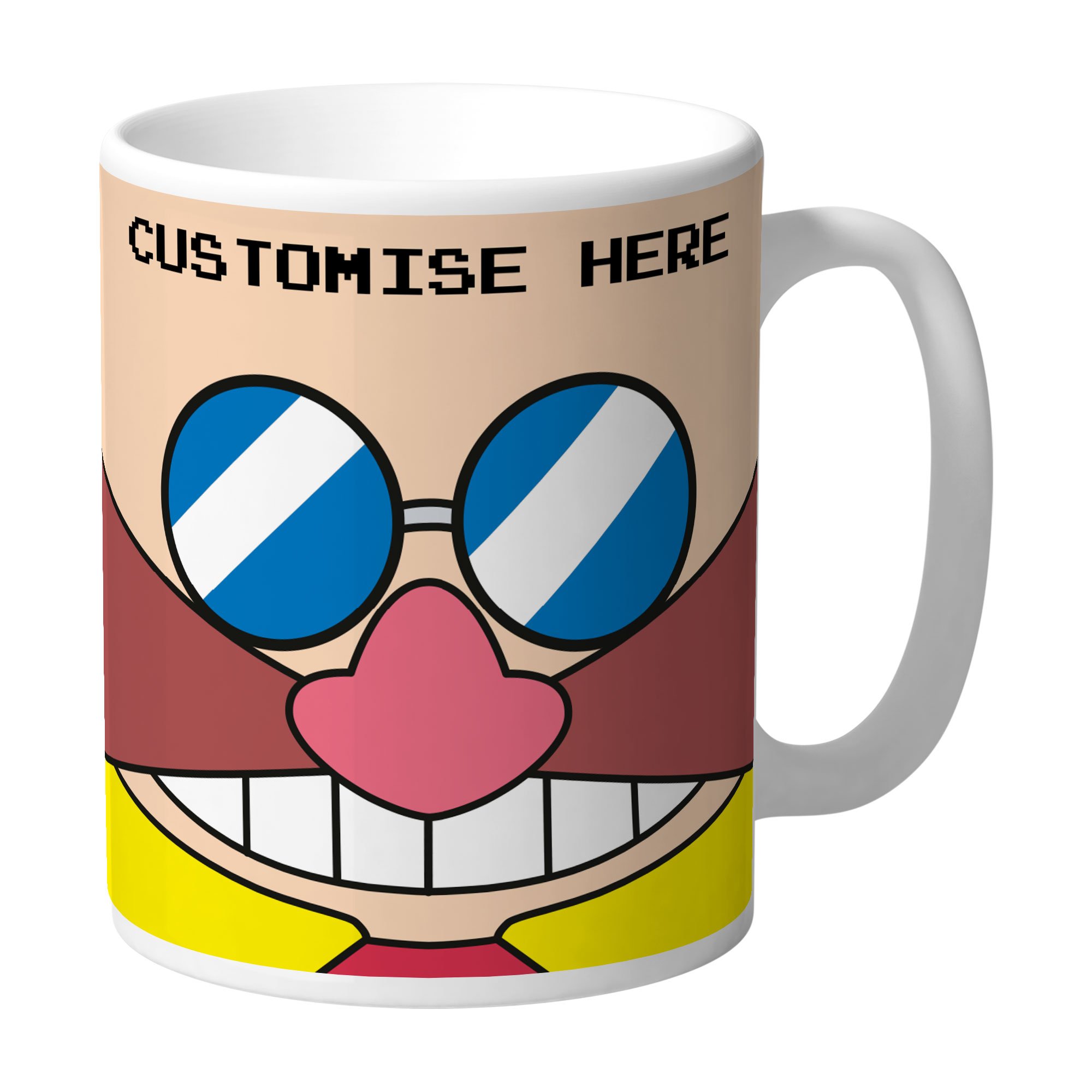 Buy Official Personalised - Classic Sonic The Hedgehog Mug - Eggman ...
