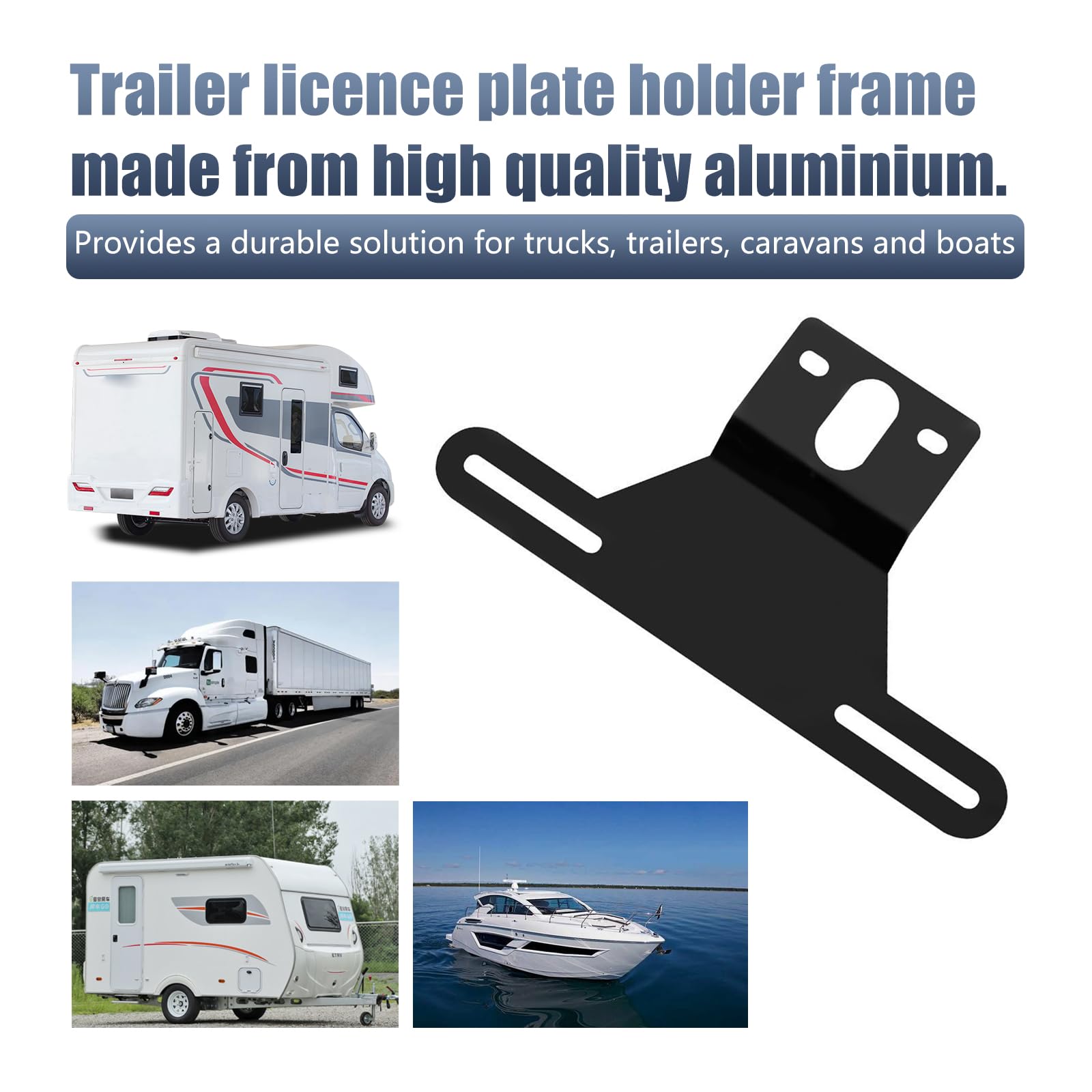 Boat Trailer License Plate Bracket