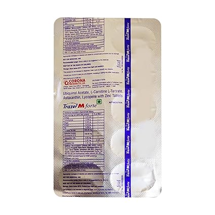 Trazer M Forte - Strip of 10 Tablets : Amazon.in: Health & Personal Care