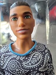 Amazon.com: Barbie Fashionistas Ken Fashion Doll #204 with Brown Hair ...